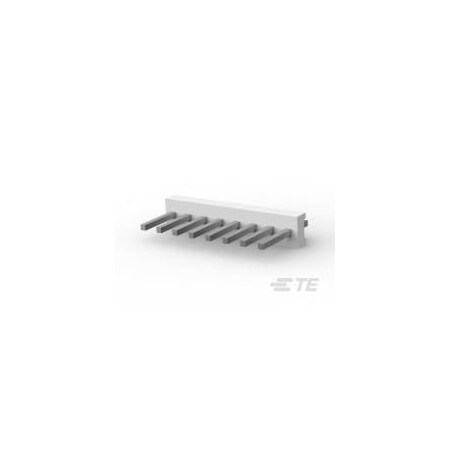 Te Connectivity Headers & Wire Housings Flat Header Strt 8P Square Post Tin 640383-8 | Zoro